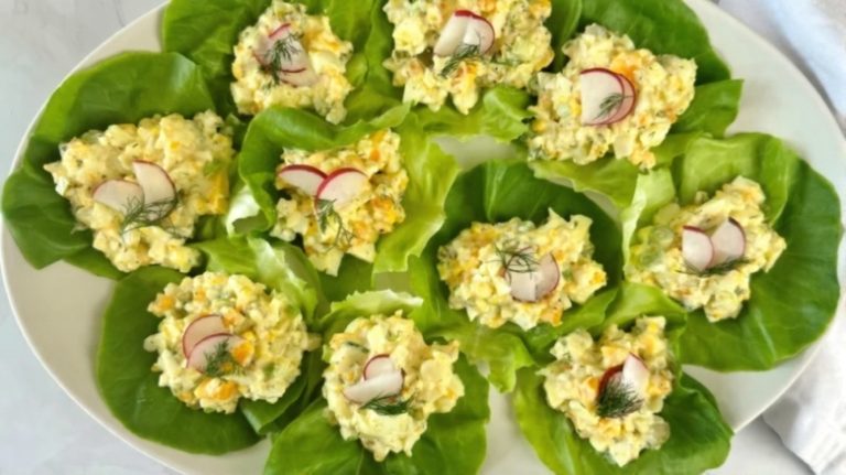 Healthy Egg Salad Lettuce Wraps Recipe ( Boiled Egg )